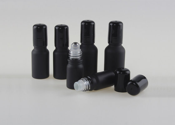 Round Mini Roll On Perfume Bottles 5ml 10ml 15ml Aluminum Cap For Personal Care