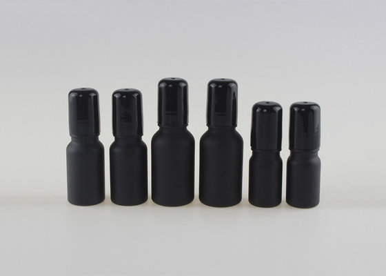 Round Mini Roll On Perfume Bottles 5ml 10ml 15ml Aluminum Cap For Personal Care