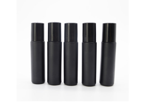 Black Color Empty Perfume Roller Bottles 5ml -10ml For Cosmetic / Eye Cream
