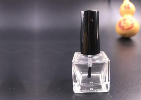 Transparent Glass Empty Nail Varnish Bottles Custom Color For Personal Care