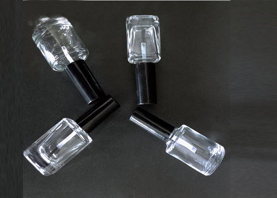 Basic Style Glass Tiny Nail Polish Bottles Matt Surface For Cosmetic Packing
