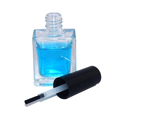 31.5mm Diameter Square Nail Polish Bottles 13ml Customized Color