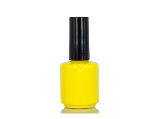 Screw Sealing Empty Glass Nail Polish Bottles 12ml Customized Surfuce Treatment