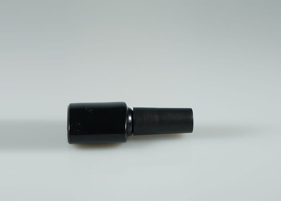 Oval Black Empty Glass Nail Polish Bottles , Empty Gel Polish Bottles With Soft Brush