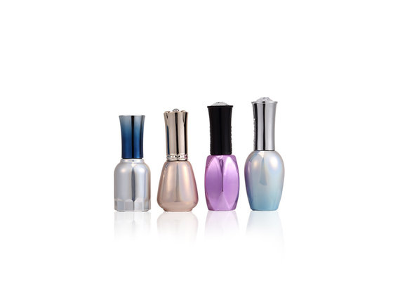 Black Body Empty Glass Nail Polish Bottles Unique Frosted Screw Cap Sealing
