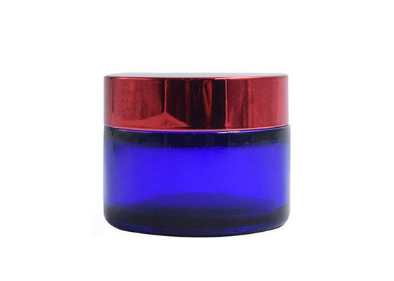 30g / 50g Glass Cosmetic Cream Jar , Small Glass Cosmetic Jars With Lids