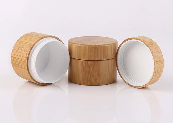 Wooden Cosmetic Cream Jar Cylinder Shape Screw Cap 5 Gram - 150 Gram
