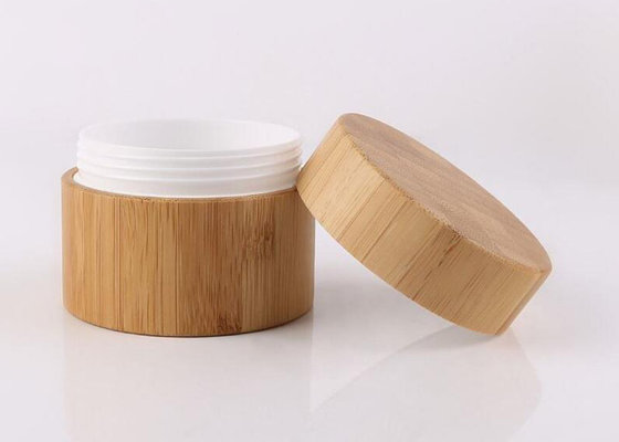 Wooden Cosmetic Cream Jar Cylinder Shape Screw Cap 5 Gram - 150 Gram
