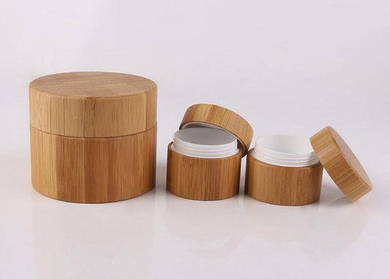 Wooden Cosmetic Cream Jar Cylinder Shape Screw Cap 5 Gram - 150 Gram