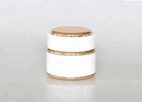 Black Color Empty Glass Skin Cream Containers Portable With Matching Lid