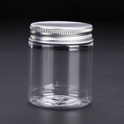 Transparent PET Plastic Food Jars Safety Customize Design For Snacks Storage