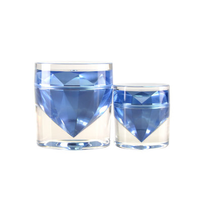 Customized Color Luxury Acrylic Cream Jar 15g 50g Capacity Injection Moulding