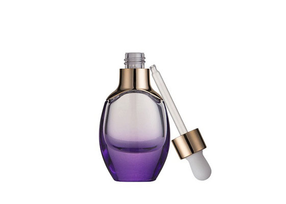 Oblate Shape Glass Essential Oil Perfume Bottles 15ml 30ml Custom Custom Color