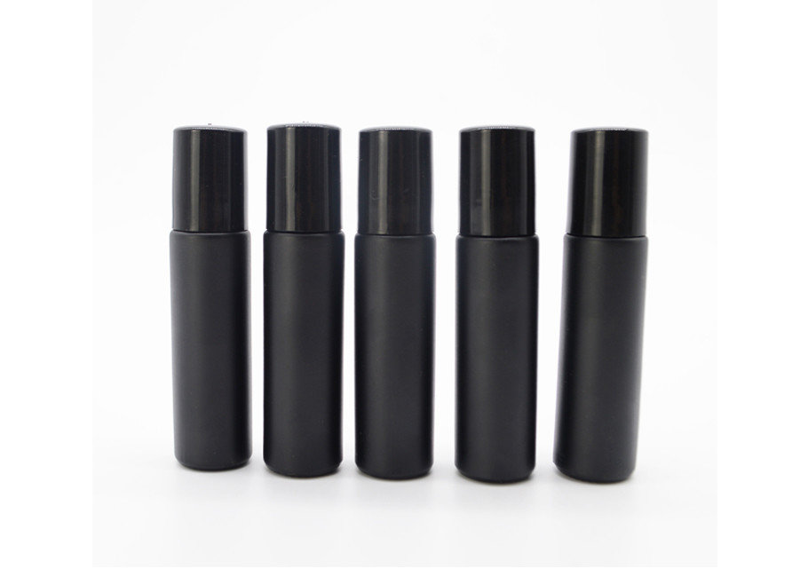 Black Color Empty Perfume Roller Bottles 5ml -10ml For Cosmetic / Eye Cream