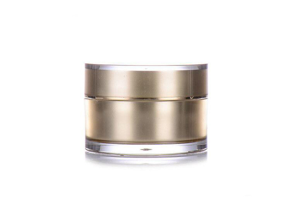 Cosmetic Packaging Plastic Cream Jars Round Shape Custom Printing Logo / Brand