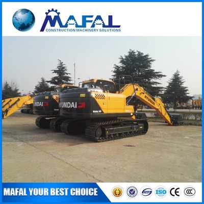 Korean brand 15ton hydraulic crawler excavator R150LVS with standard 0.58m3 bucket