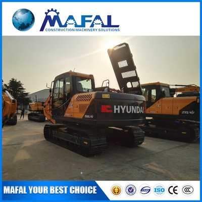 Korean brand 15ton hydraulic crawler excavator R150LVS with standard 0.58m3 bucket