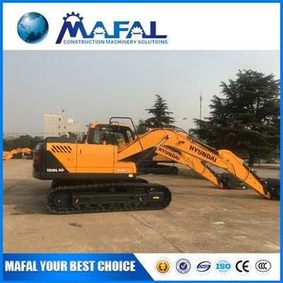Korean brand 15ton hydraulic crawler excavator R150LVS with standard 0.58m3 bucket