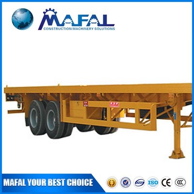 MAFAL 40ft trailer 20ft trailer new flatbed gooseneck semi trailer trucks for sale