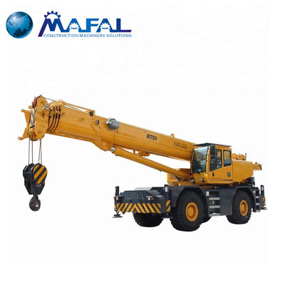 Mafal 50t  with jib boom cumins engine  Rough Terrain Forklift Crane Rt50