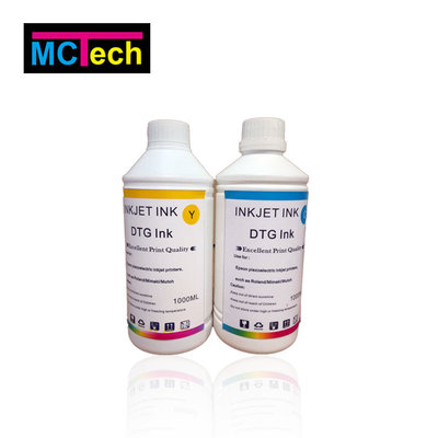 High quality DTG Flatbed printer textile pigment ink for pure cotton t shirt