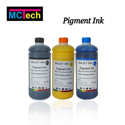 Waterproof water based pigment ink for epson dx5 7890 9890 r230 sc t5200 l110 in printing inks