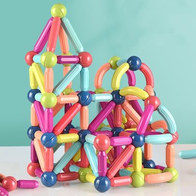 Educational Toy 30 Years Supplier Gold Wholesale Magnetic Bars And Balls Blocks Toys With Free Sample