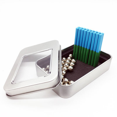neodymium magnet &amp; Stainless Steel Low Price Sticks And Silver Colored Magnetic Balls Toys