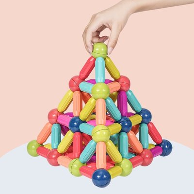 Educational Toy 30 Years Factory Wholesale 64 And 68 Pieces Stem Magnetic Building Sticks With Free Sample
