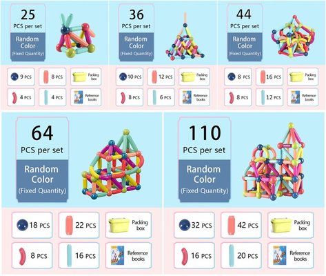 Educational Toy 30 Years Supplier Wholesale Golden Rod Magnet Magnetic Sticks Toys