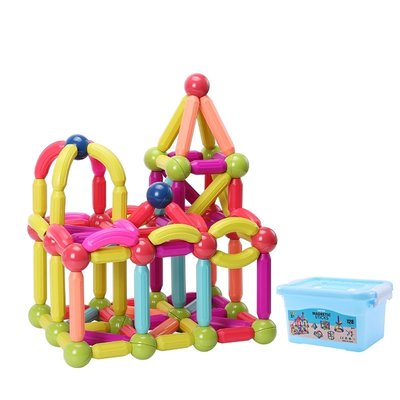 Toy Factory Wholesale Magnetic Bars and Balls Blocks Educational Toys with Free Sample