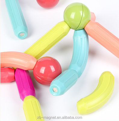 Toy Factory Wholesale Magnetic Bars and Balls Blocks Educational Toys with Free Sample
