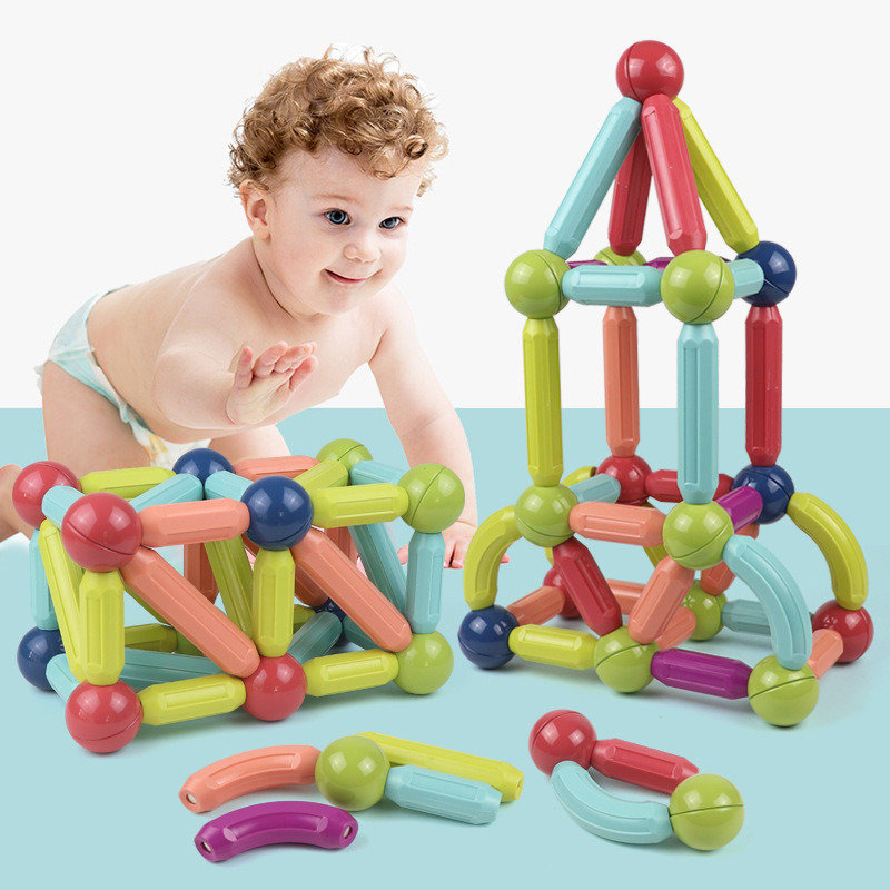 Educational toy 30 years wholesale magnetic set of factory balls and sticks building blocks