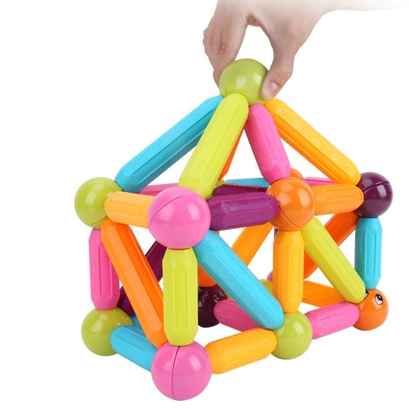 Educational Toy 30 Years Supplier Gold Wholesale Magnetic Bars And Balls Blocks Toys With Free Sample