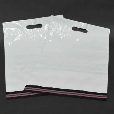low MOQ custom mailing bags with handle/packing bags/"plastic post bag for wholesales