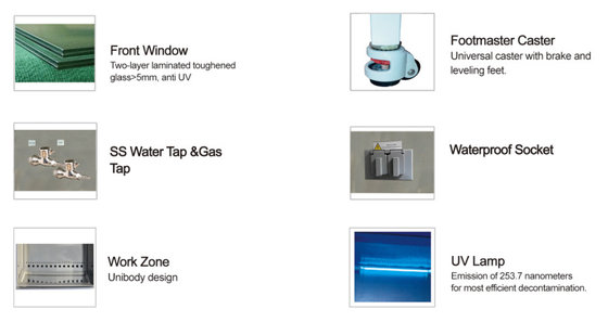 NSF Certified Class I I A2 Biological Safety Cabinet  with high quality and execllent performance made in China