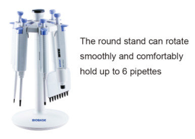 Pipette Stand Can Hold Up 6 Pipettes Both of Single and Multi-Channel