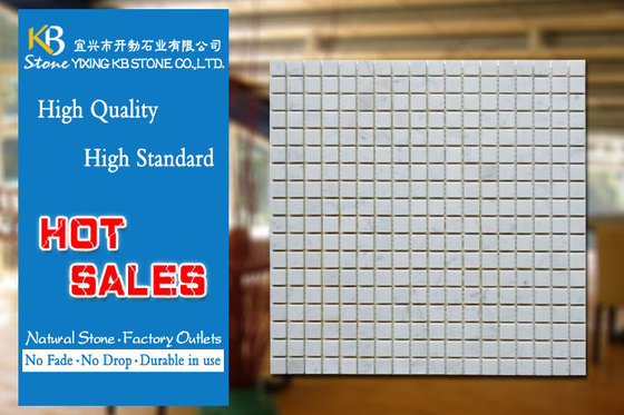 12 x 12  Inch Carrara Mosaic Wall Tiles Polished Wall Flooring Sheet