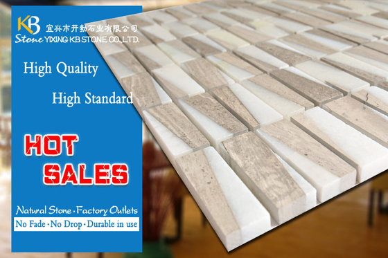 Mixed Colour Natural Stone Marble Tiles For Modern Decorative Wall