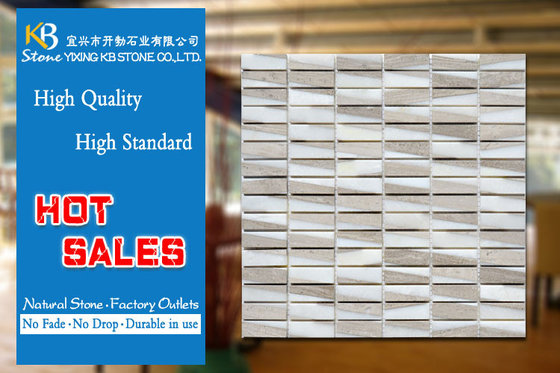 Mixed Colour Natural Stone Marble Tiles For Modern Decorative Wall