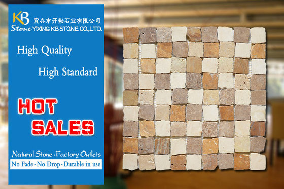 Interior Home Decoration Ceramic Floor Tiles Broken Edge Square Shape