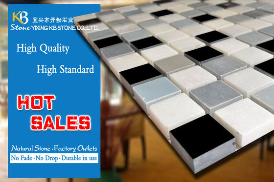 Mixed Color Decorative Marble Mosaic Tiles 12 x 12 Inch For Home
