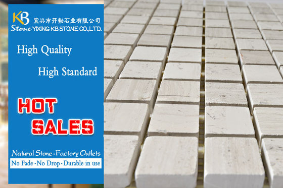 12 x 12 Inch Wooden Grey Mosaic Wall Tiles Polished Wall Flooring Sheet