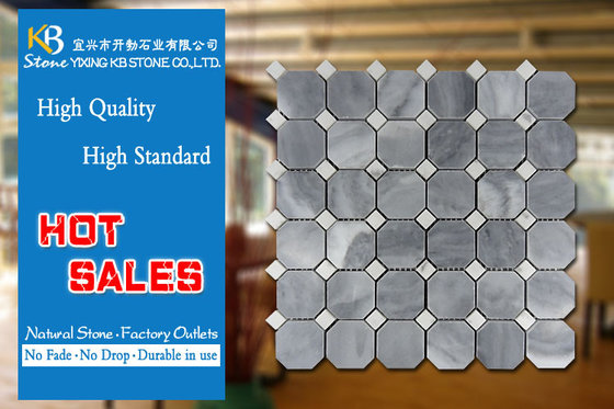Mixed Color Outdoor Mosaic Tiles Floor Mosaic Tiles 2/5 Inch Thickness