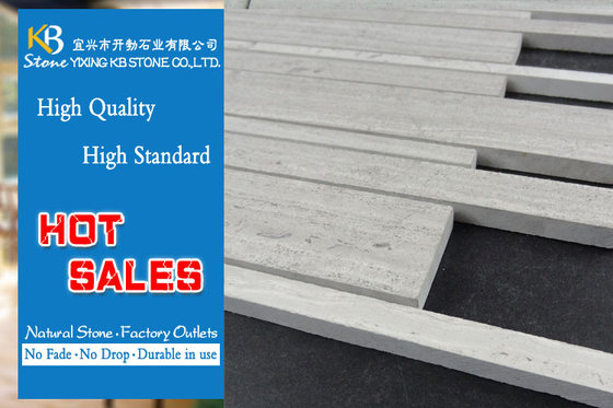 Wooden Grey Mosaic Tile, Grey Marble Mosaic Tiles For Floor and wall