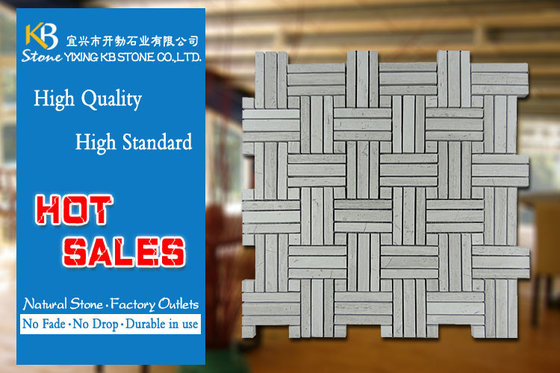 Home Decoration White And Grey Marble Light Grey Marble Customized