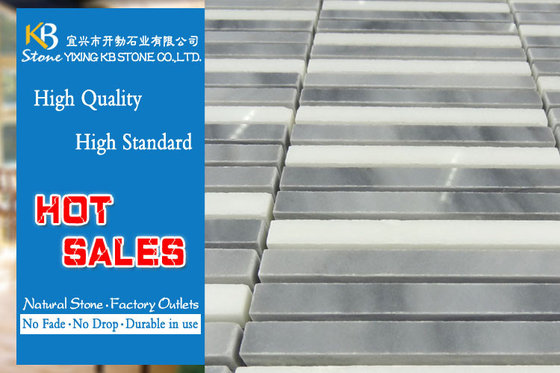 Mixed Color Marble Mosaic Tiles Pebble Mosaic Tile 5 Sheets Per Box
