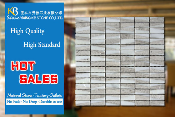 Long Square Porcelain Floor Tiles Bathroom Floor Tiles 10mm Thickness