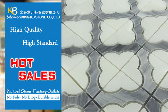 Home Decoration Tile China White Marble 305x305mm 10mm Thickness OEM