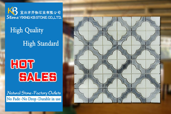 Home Decoration Tile China White Marble 305x305mm 10mm Thickness OEM